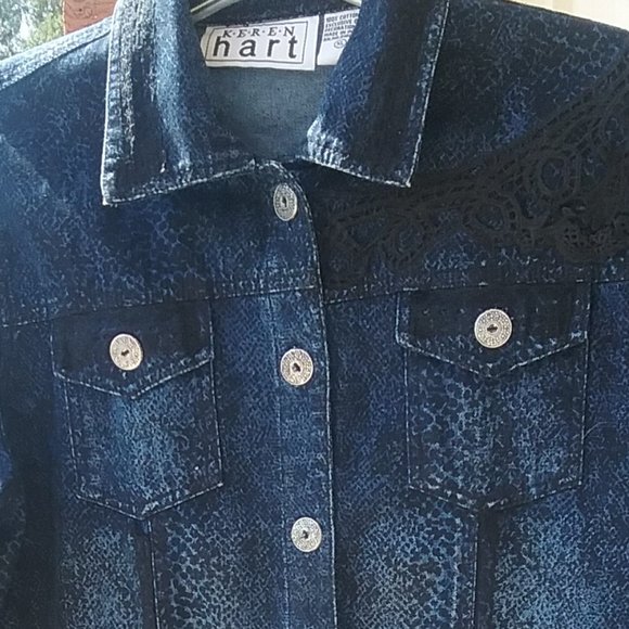 KEREN hart | Jackets & Coats | Karen Hart Denim Jacket | Poshmark
